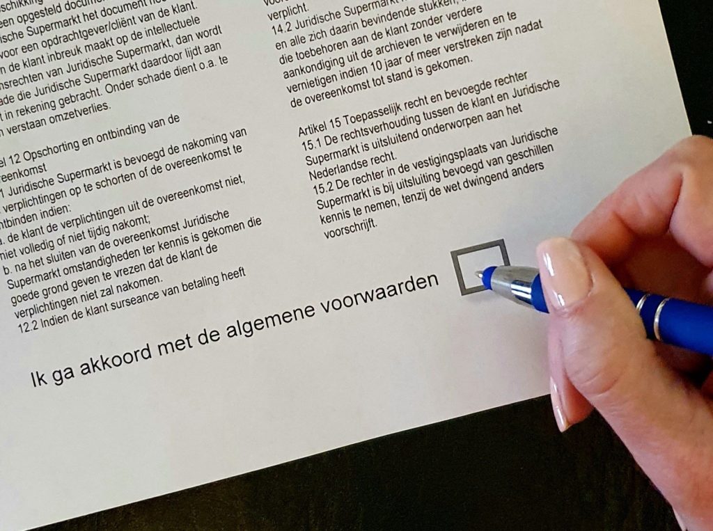 Algemene voorwaarden opstellen | Algemene voorwaarden specialist
